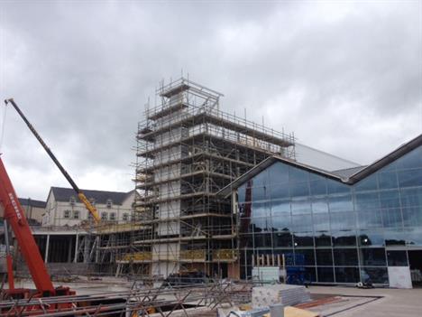 Shadow Scaffolding :: Scaffolding Project for Morrisons Bargoed